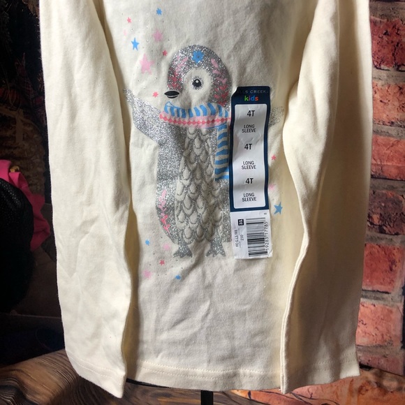 Falls Creek | Shirts & Tops | Falls Creek Girl Long Sleeve Shirt Wpenguins Sz 4 | Poshmark